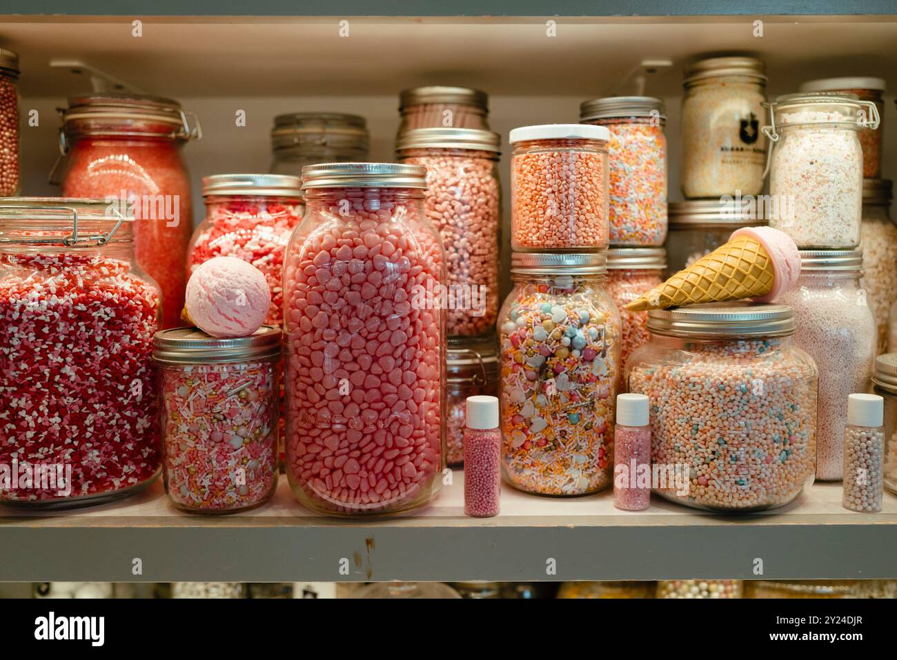Collection cute pink candies hi-res stock photography and images - Alamy