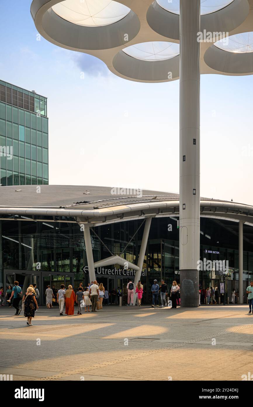 The entrance to Utrecht Centraal railway station, Utrecht, The ...