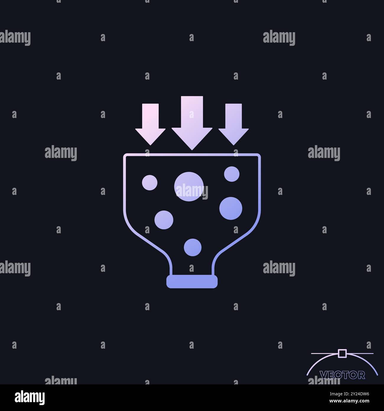 Bottleneck analysis icon with a gradient Stock Vector Image & Art - Alamy