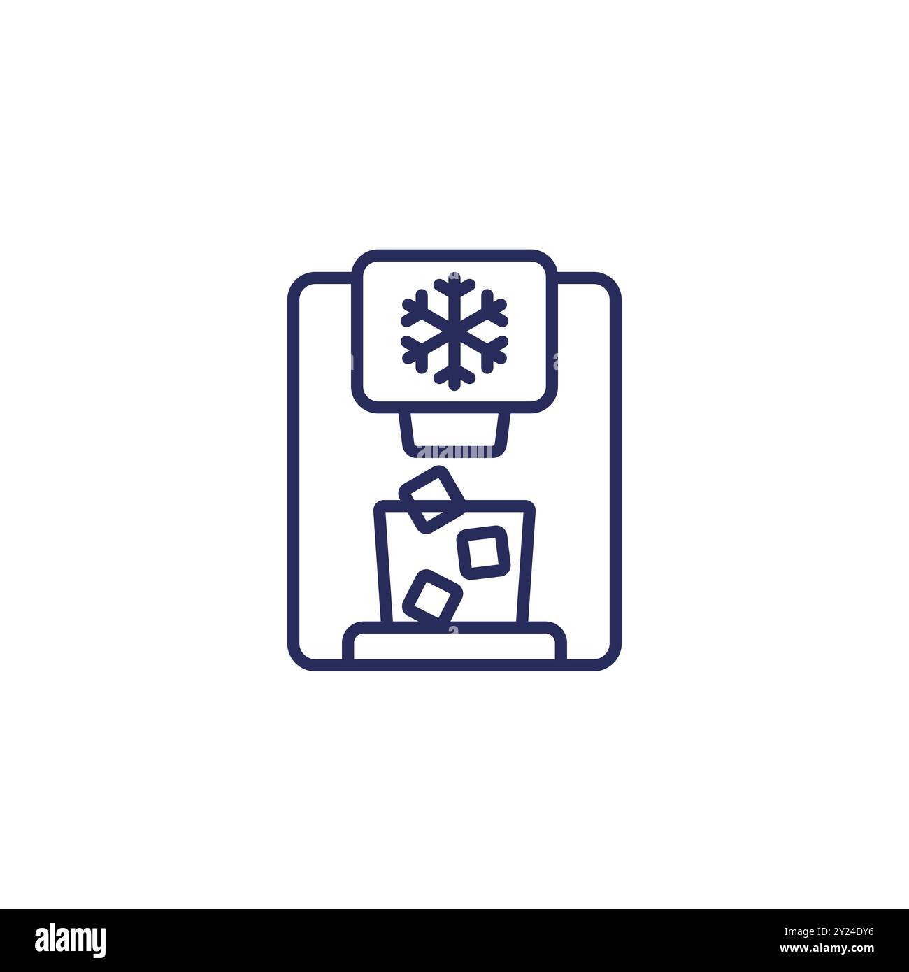 Ice maker ice Stock Vector Images - Alamy