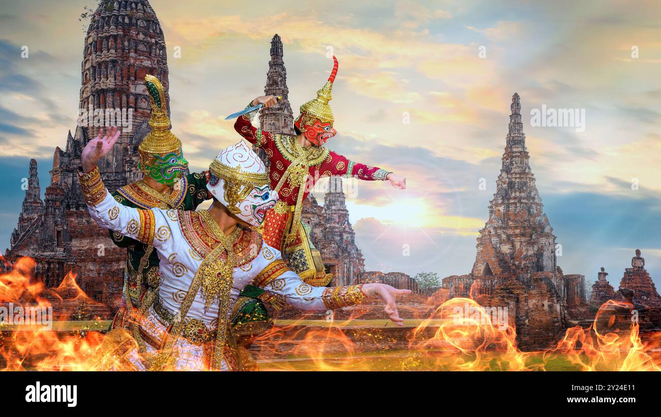 Khon Masked Dance in Thailand, a UNESCO Intangible Cultural Heritage at ...