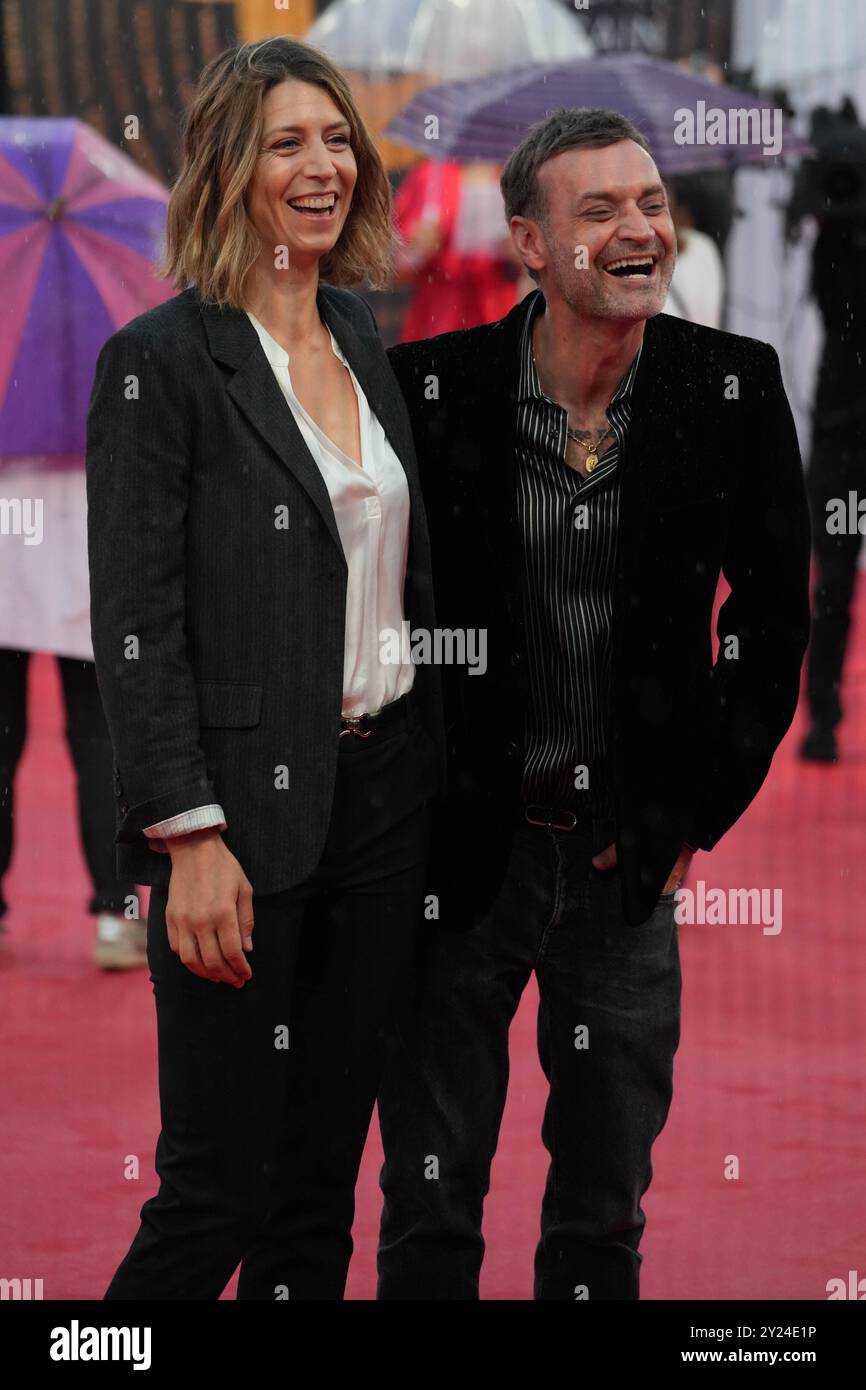Deauville, France. 07th Sep, 2024. Adele Van Reeth, Augustin Trapenard ...