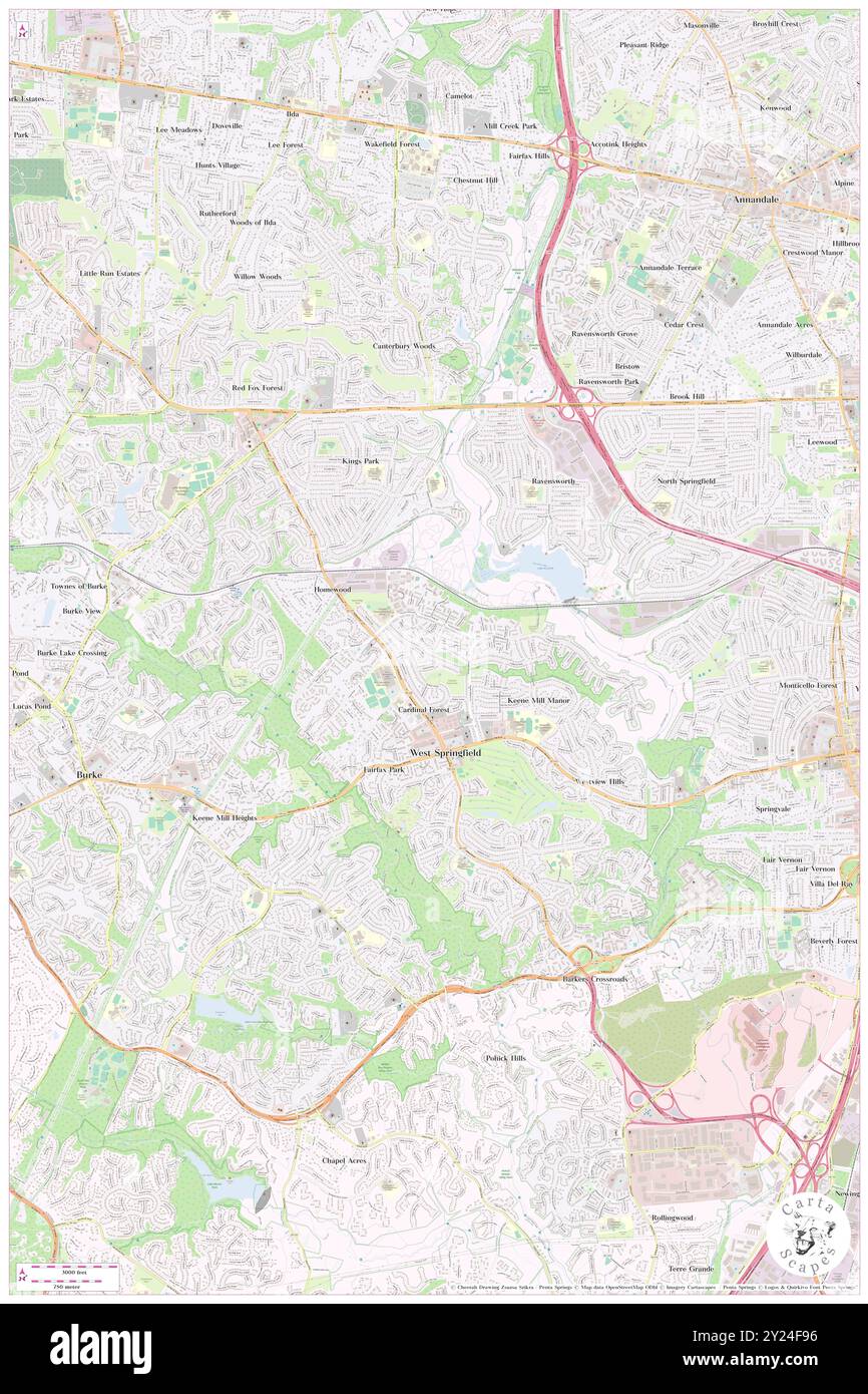 Springfield west virginia map hi-res stock photography and images - Alamy