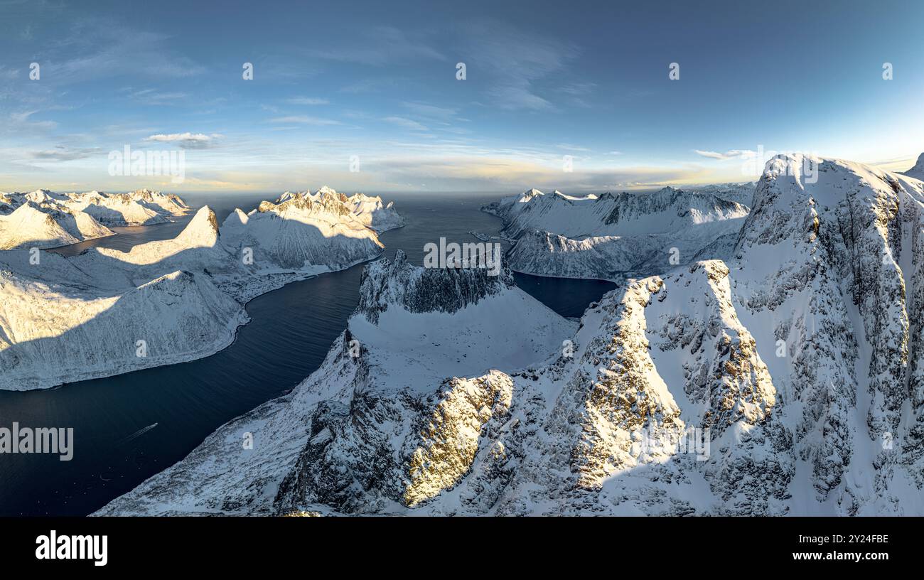 Aerial view segla mountain hi-res stock photography and images - Alamy
