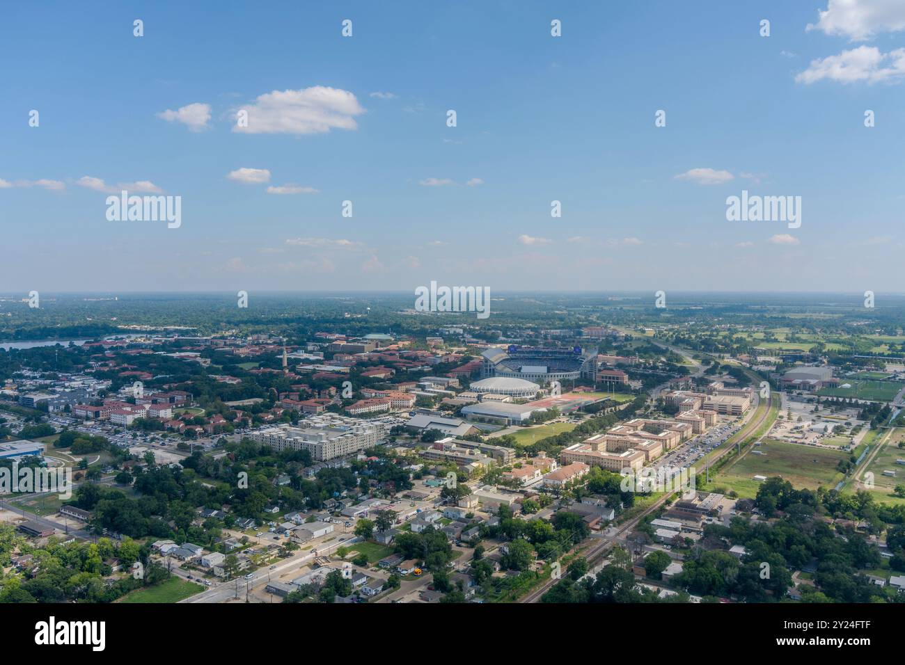 Aerial view of Tiger Stadium in Baton Rouge, Louisiana Stock Photo - Alamy