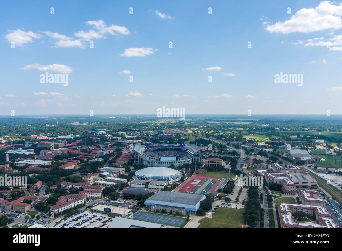 Aerial view of Tiger Stadium in Baton Rouge, Louisiana Stock Photo - Alamy