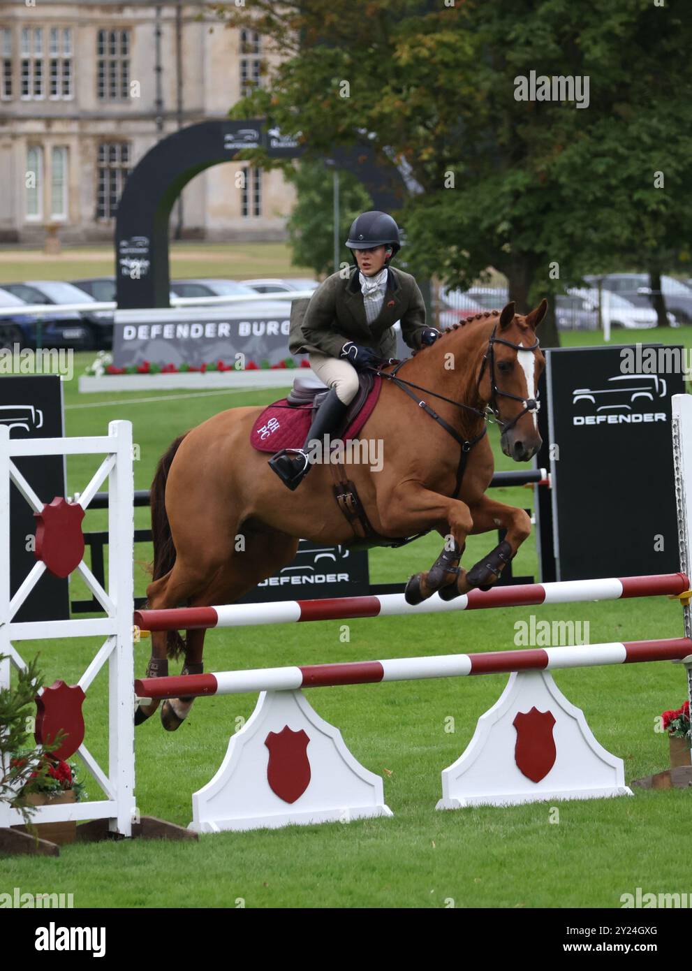 A member of the Quorn Pony Club competes in the team Pony club ...