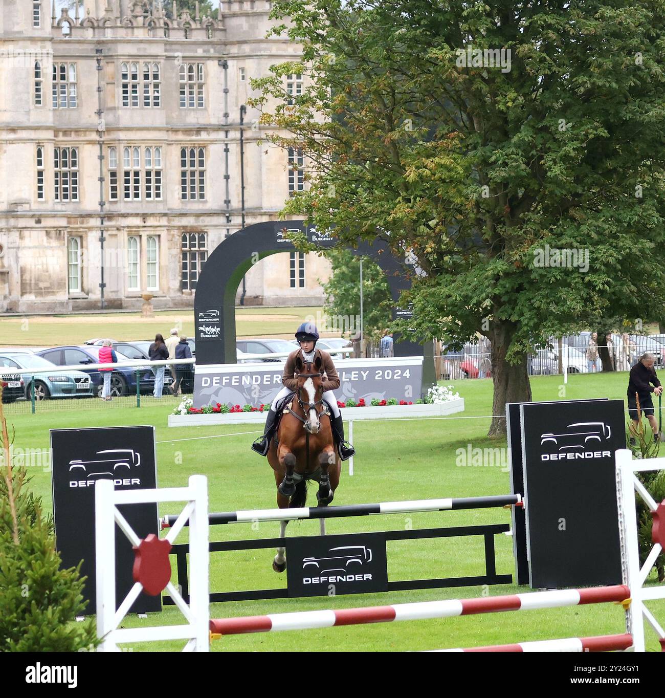 A member of the Quorn Pony Club competes in the team Pony club ...