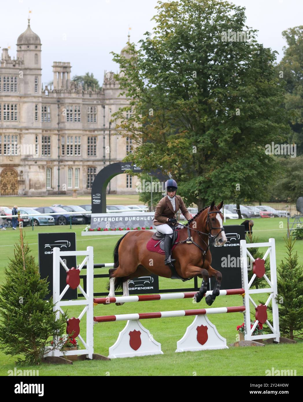 A member of the Quorn Pony Club competes in the team Pony club ...