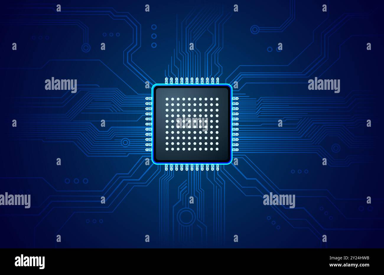 Ai chip, innovation tech, ai art technology. Vector Stock Vector Image ...