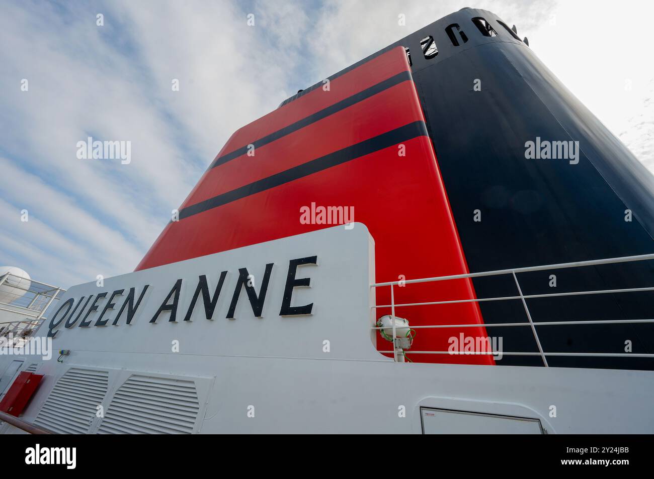 Cunard's newest cruise ship, the Queen Anne, launched in 2024 Stock ...
