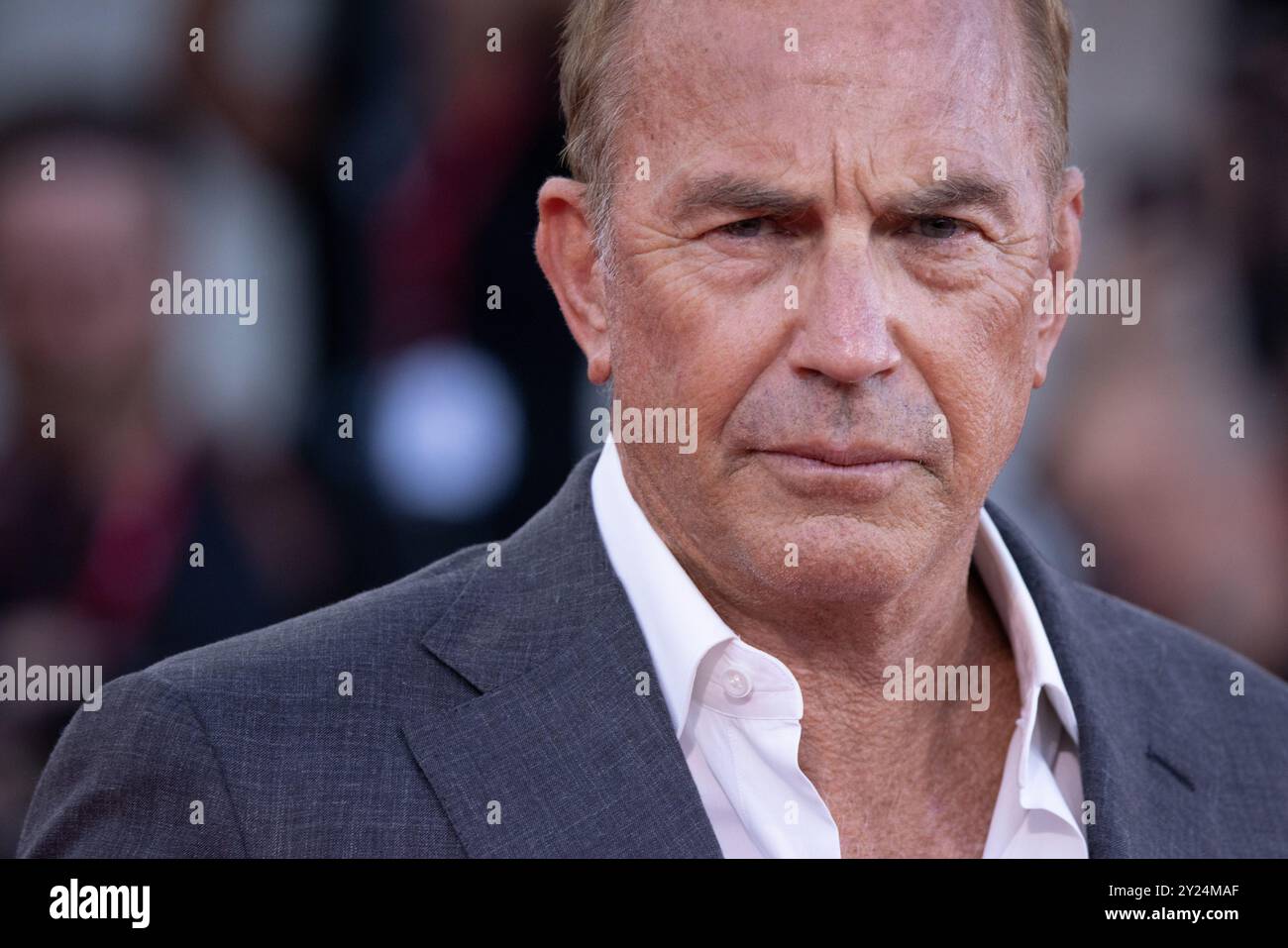 Kevin Costner attends the Closing Ceremony red carpet during the 81st ...