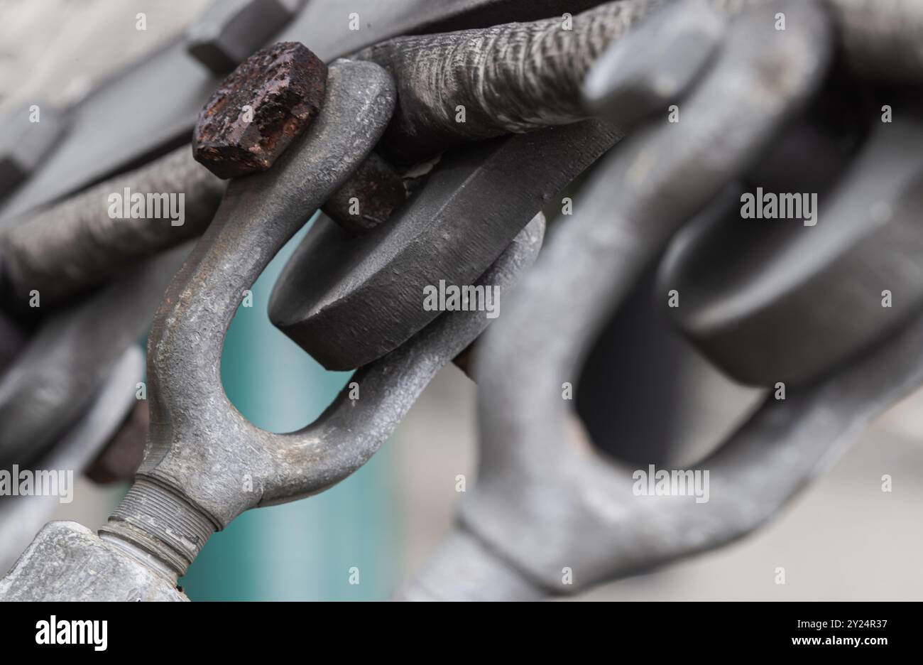 Close-up of Open Swage Socket also are used as an end termination on ...