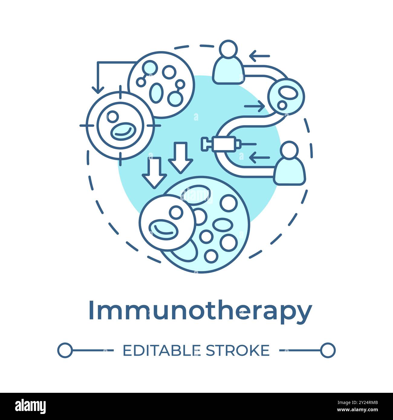 Immunotherapy patient cancer Stock Vector Images - Alamy
