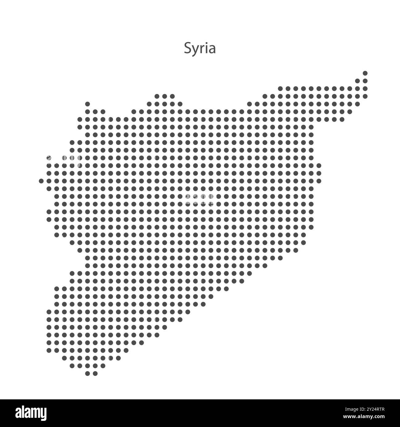 Dotted stylized map of Syria. Simple Syria pattern Stock Vector Image ...