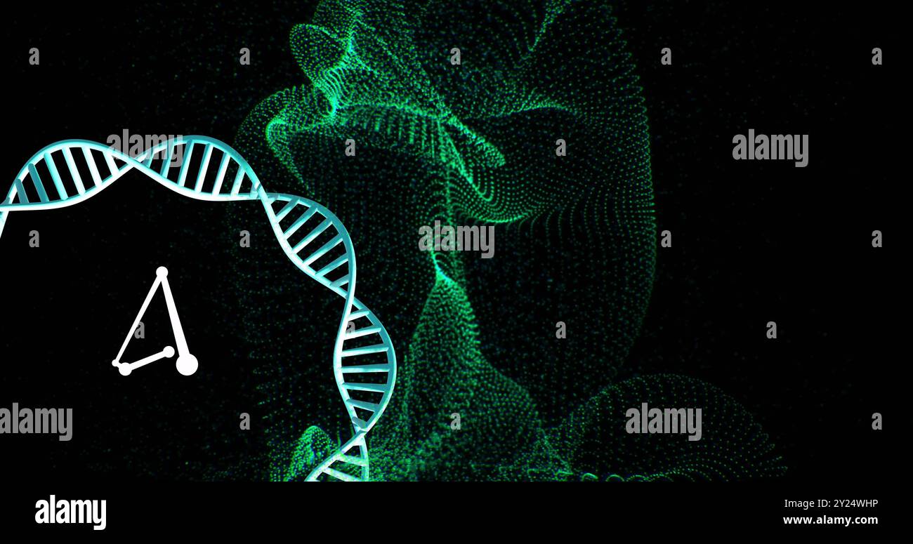 Dna strand digital waves hi-res stock photography and images - Alamy