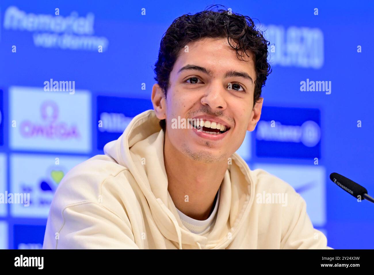 Belgian Jonathan Sacoor pictured during a press conference on the 48th ...