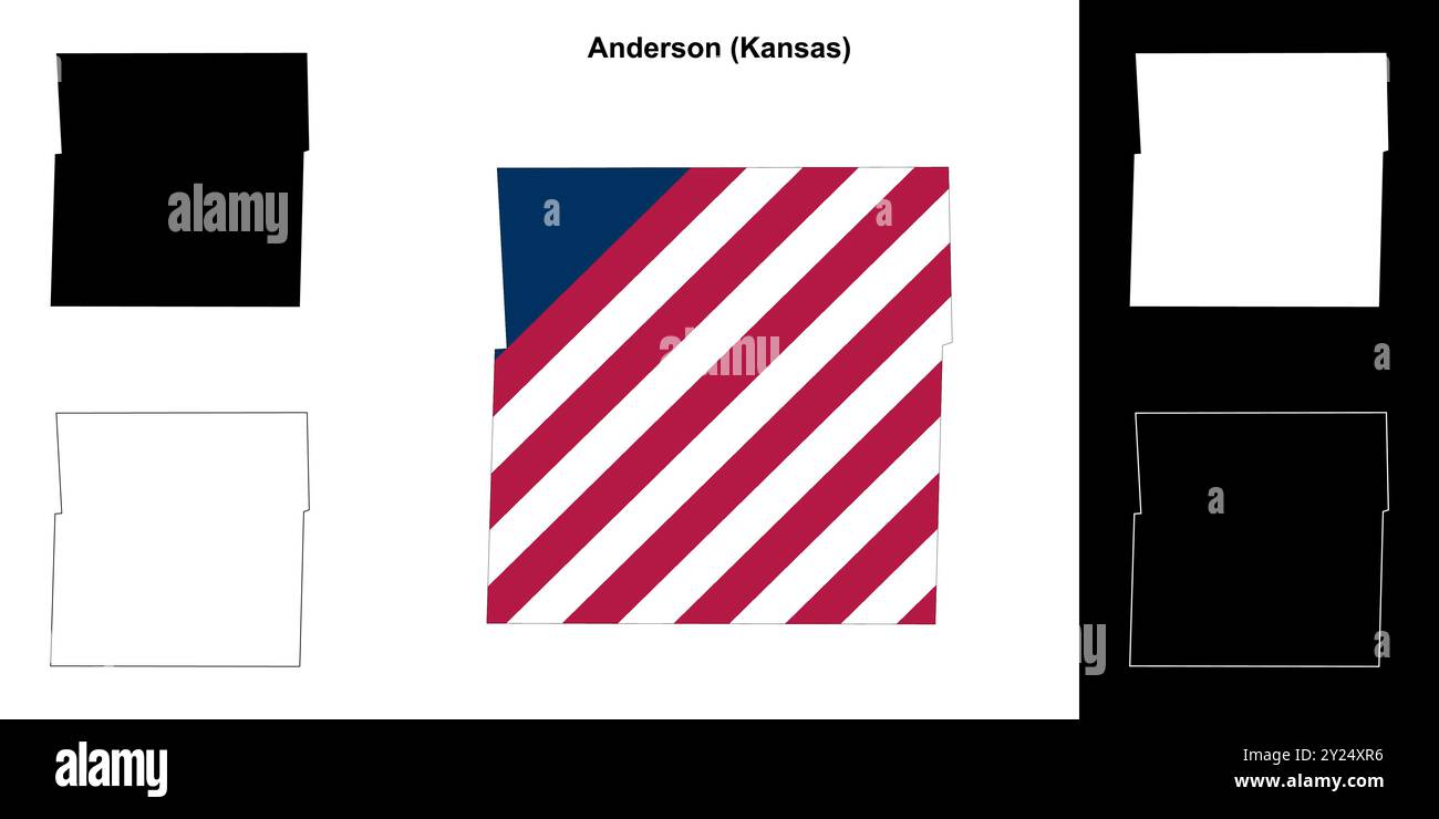 Blank anderson map hi-res stock photography and images - Alamy