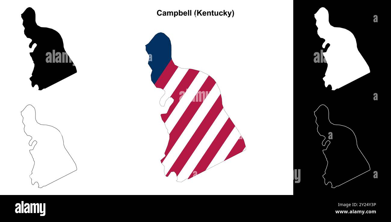 Blank campbell map hi-res stock photography and images - Alamy