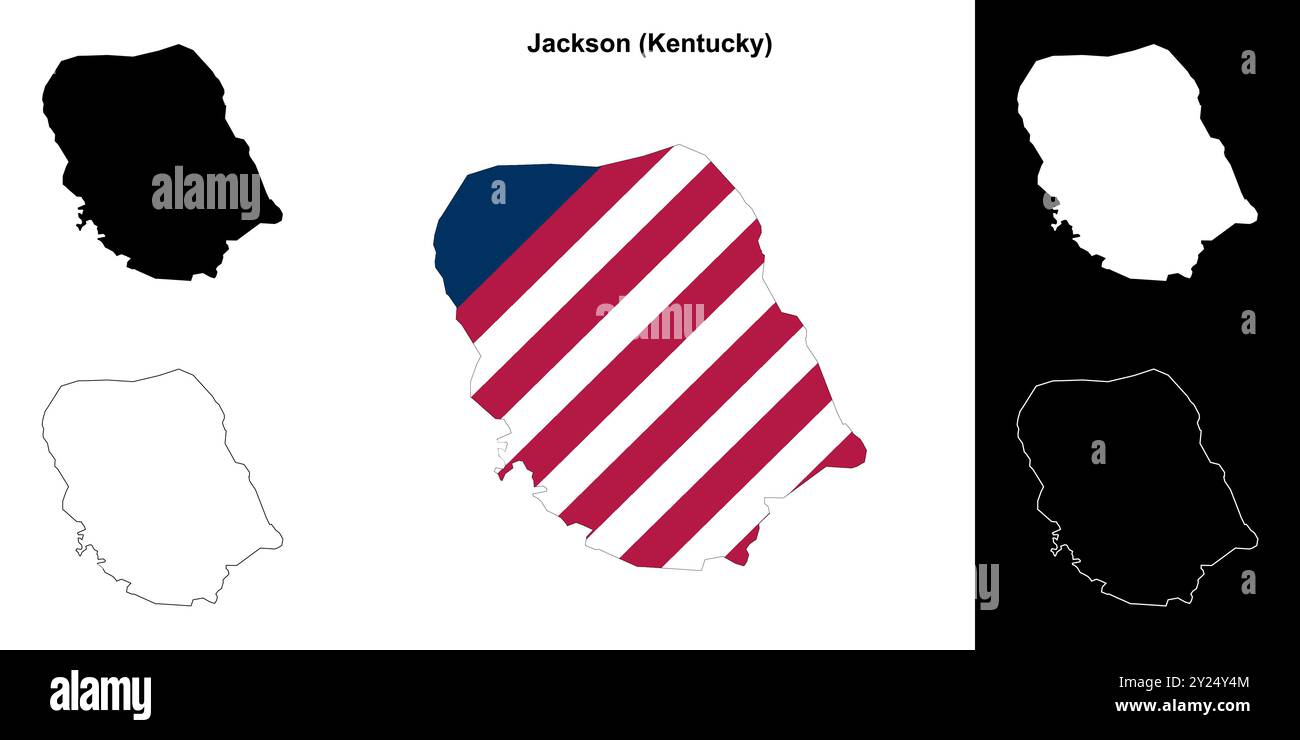 Blank jackson map hi-res stock photography and images - Alamy