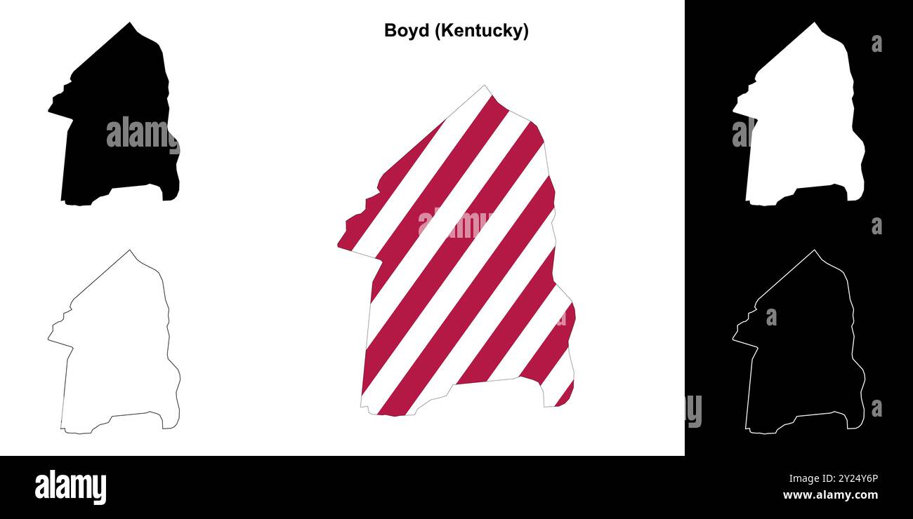 Blank boyd map hi-res stock photography and images - Alamy