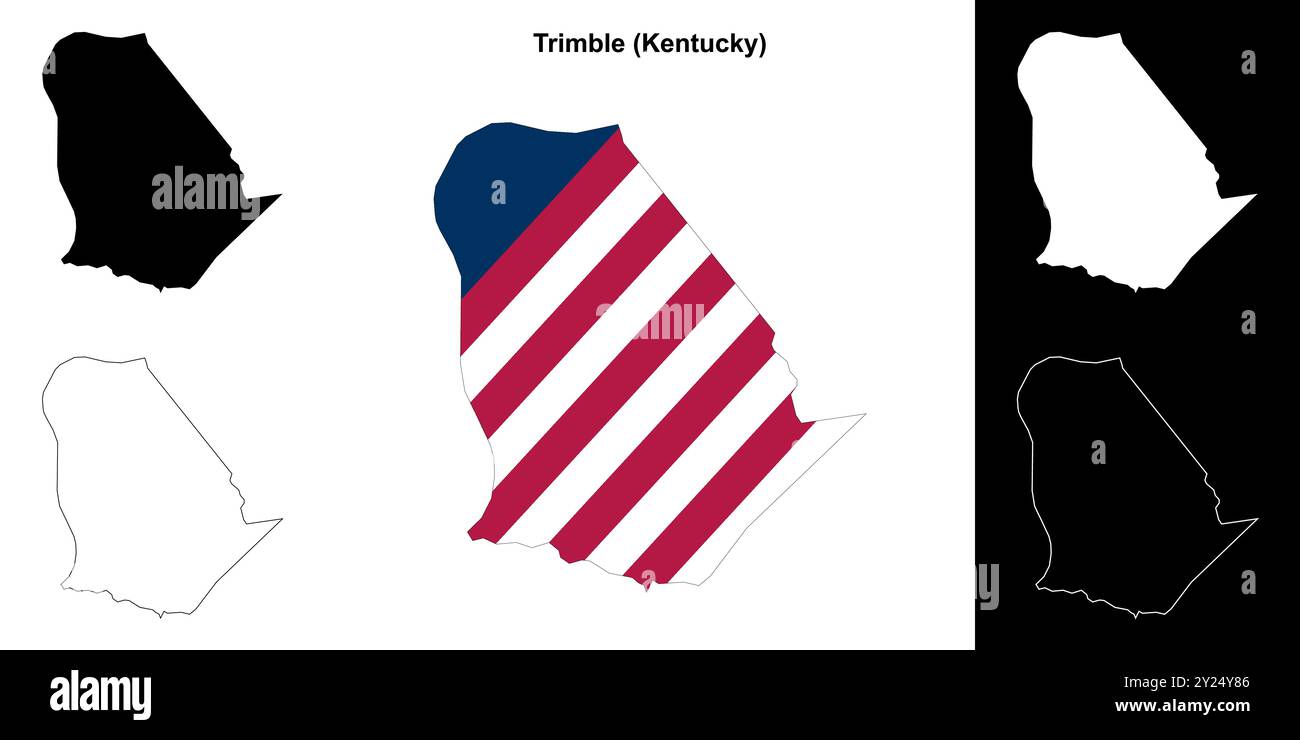 Trimble outline map hi-res stock photography and images - Alamy