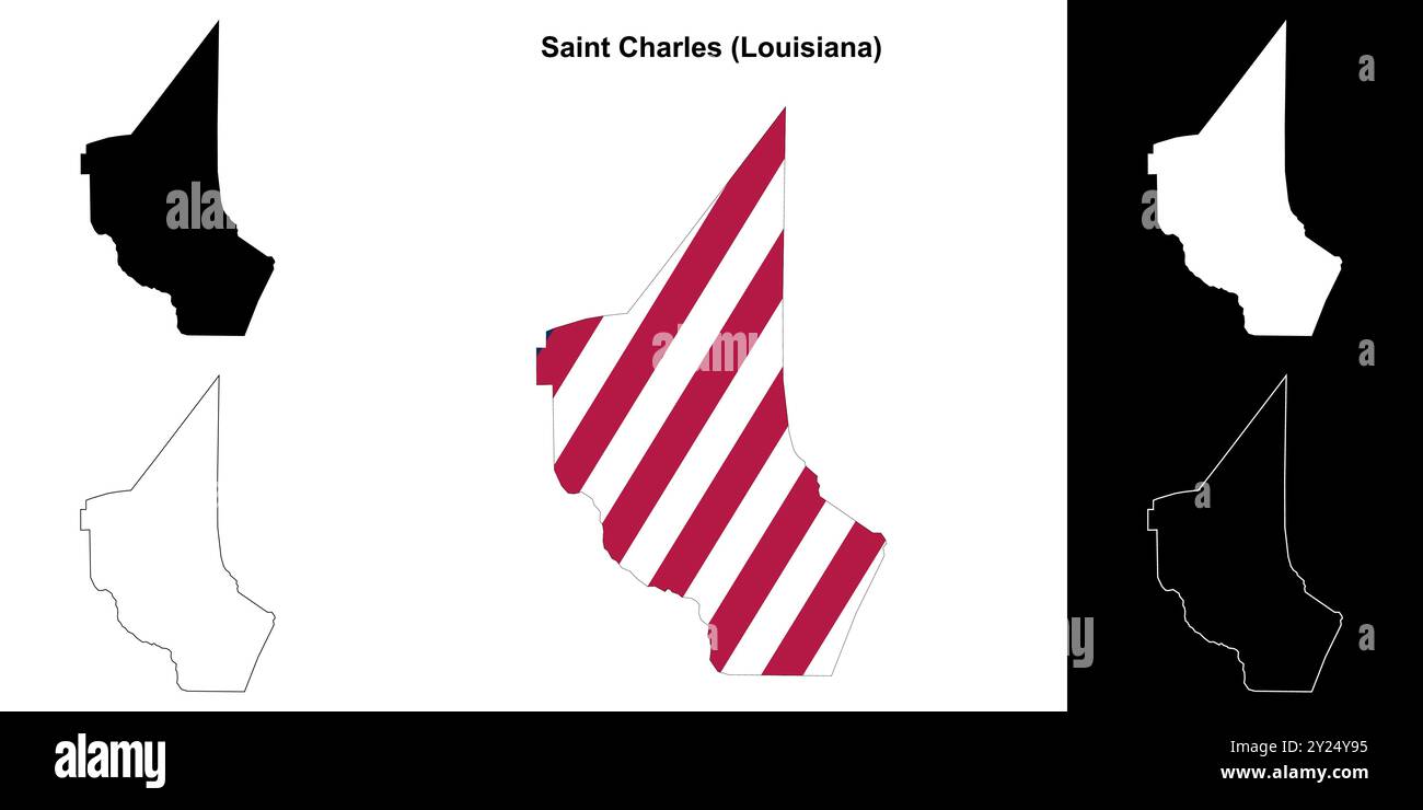 Map of saint charles hi-res stock photography and images - Alamy