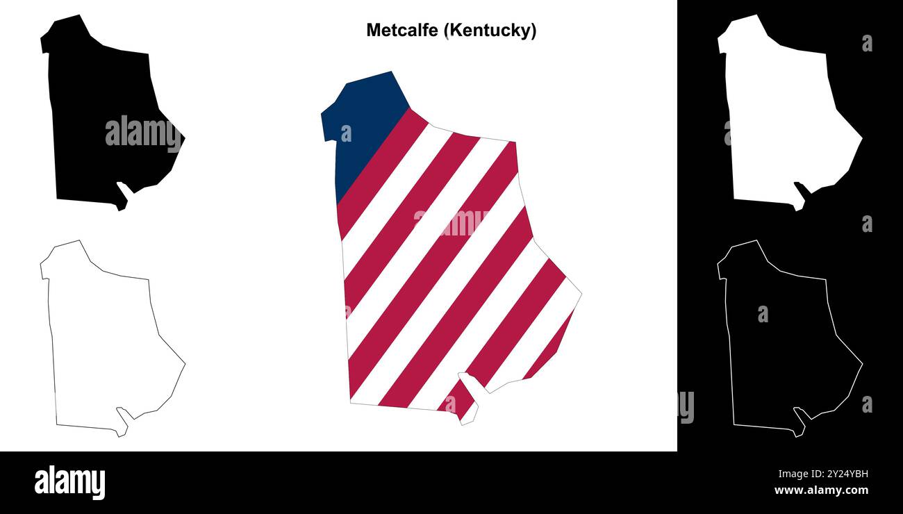 Metcalfe outline map hi-res stock photography and images - Alamy