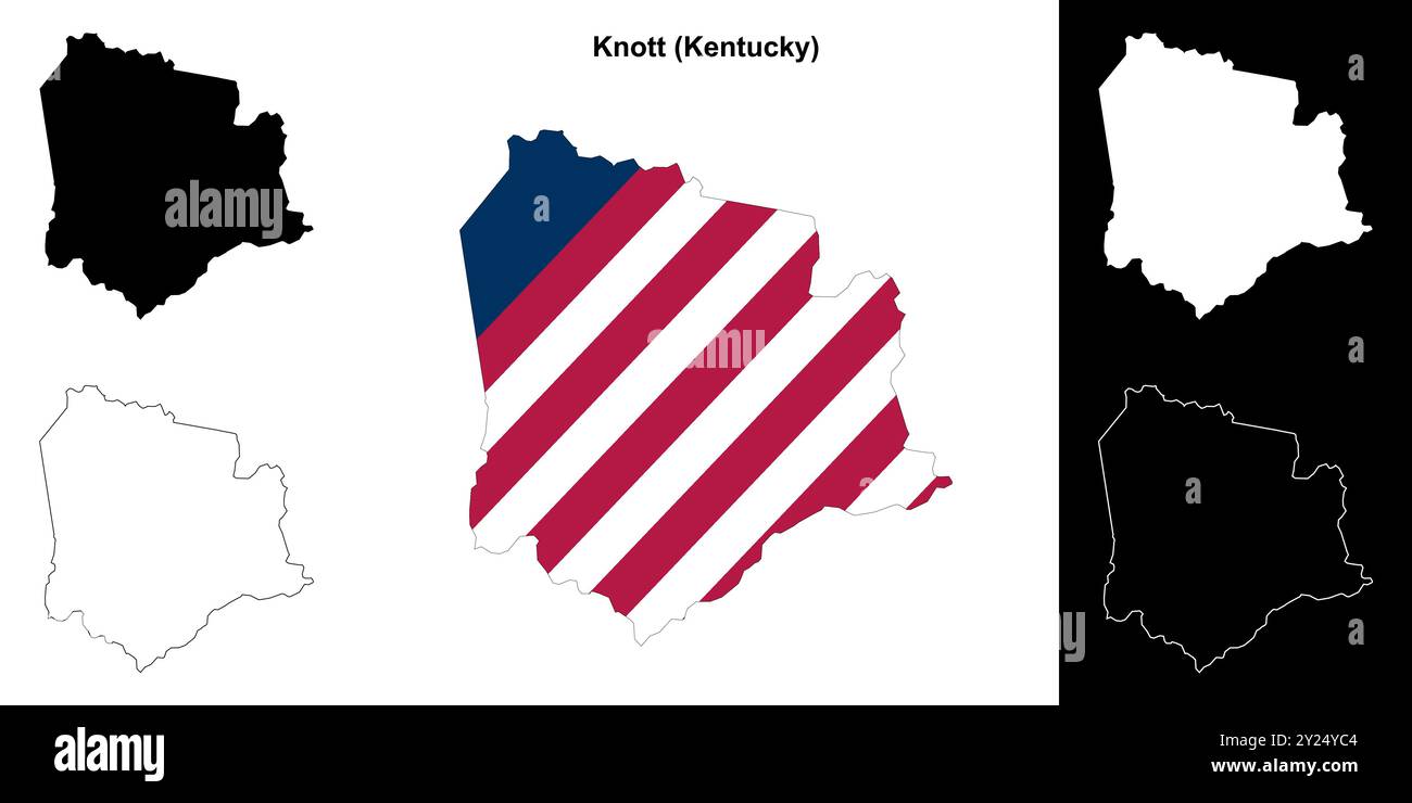 Knott county map hi-res stock photography and images - Alamy