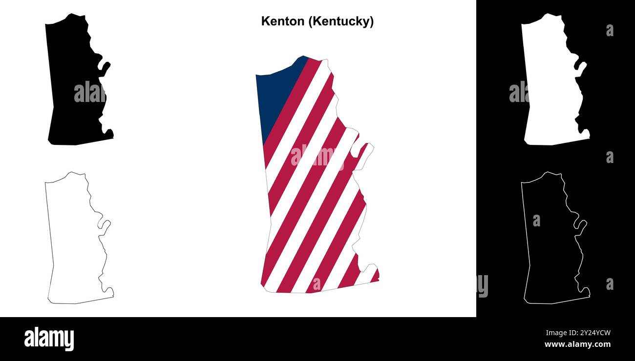 Kenton county map hi-res stock photography and images - Alamy