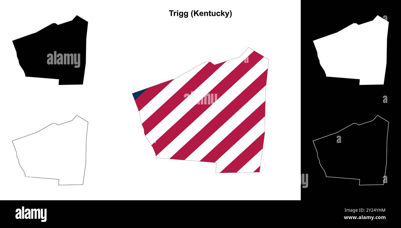 Trigg county map hi-res stock photography and images - Alamy