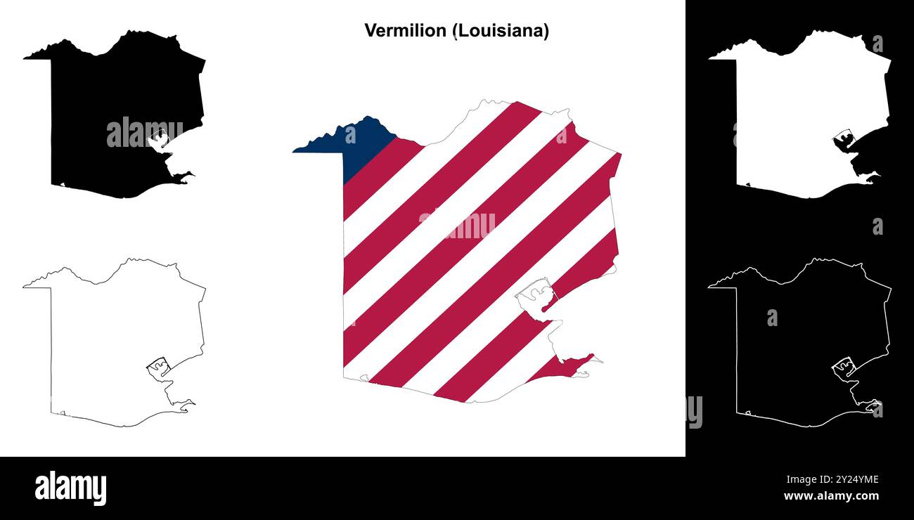 Vermilion eps map hi-res stock photography and images - Alamy