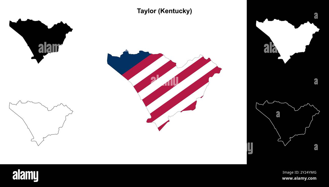 Vector map of taylor vector vectors hi-res stock photography and images ...