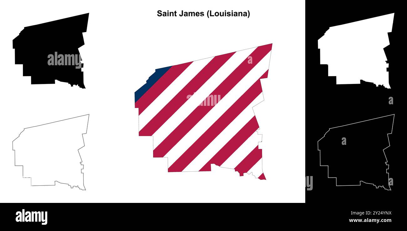 Map of saint james hi-res stock photography and images - Alamy