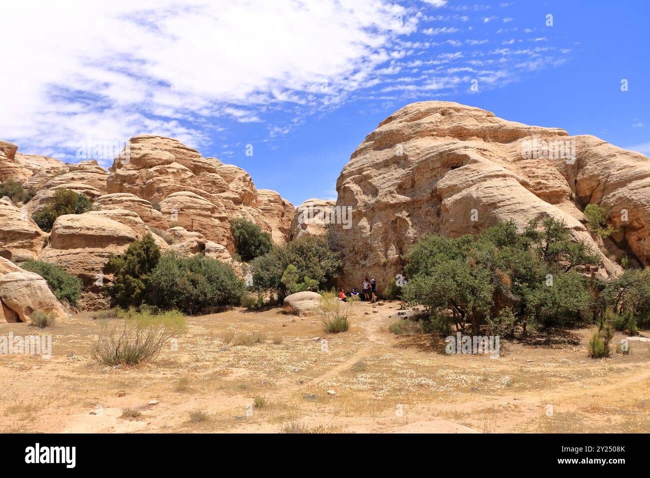 Dana Biosphere Nature Reserve in Jordan - May 12 2024: People are ...
