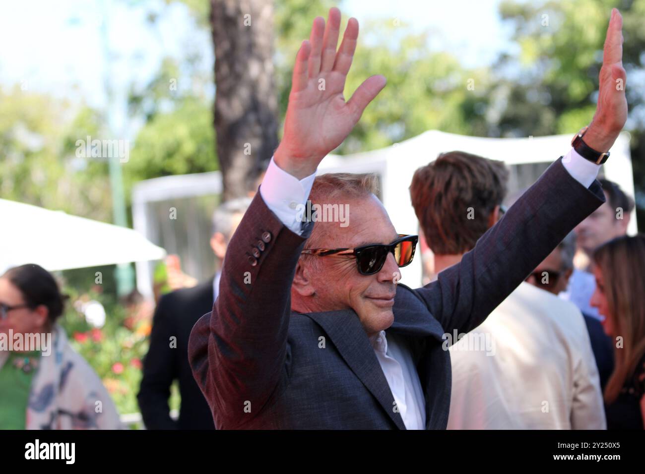 Italy, Lido di Venezia, September 07, 2024: Kevin Costner attends the ...