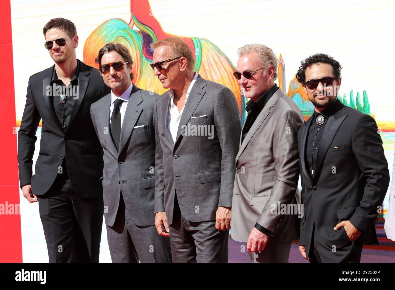 Italy, Lido di Venezia, September 07, 2024: Jon Beavers, Luke Wilson ...