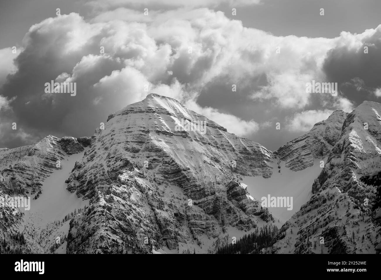 German alps town Black and White Stock Photos & Images - Alamy