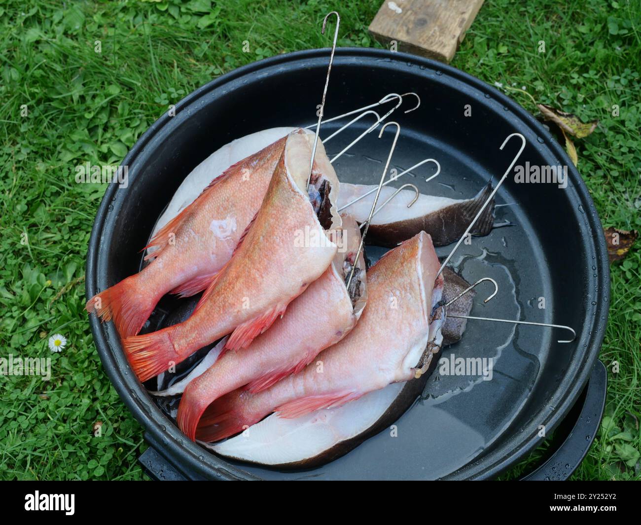 Smoked fish smoking hi-res stock photography and images - Alamy