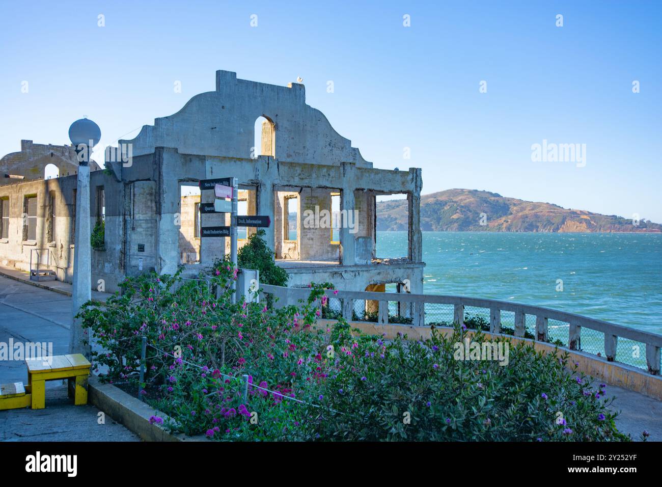 Alcatraz, a former maximum-security prison located on Alcatraz Island ...