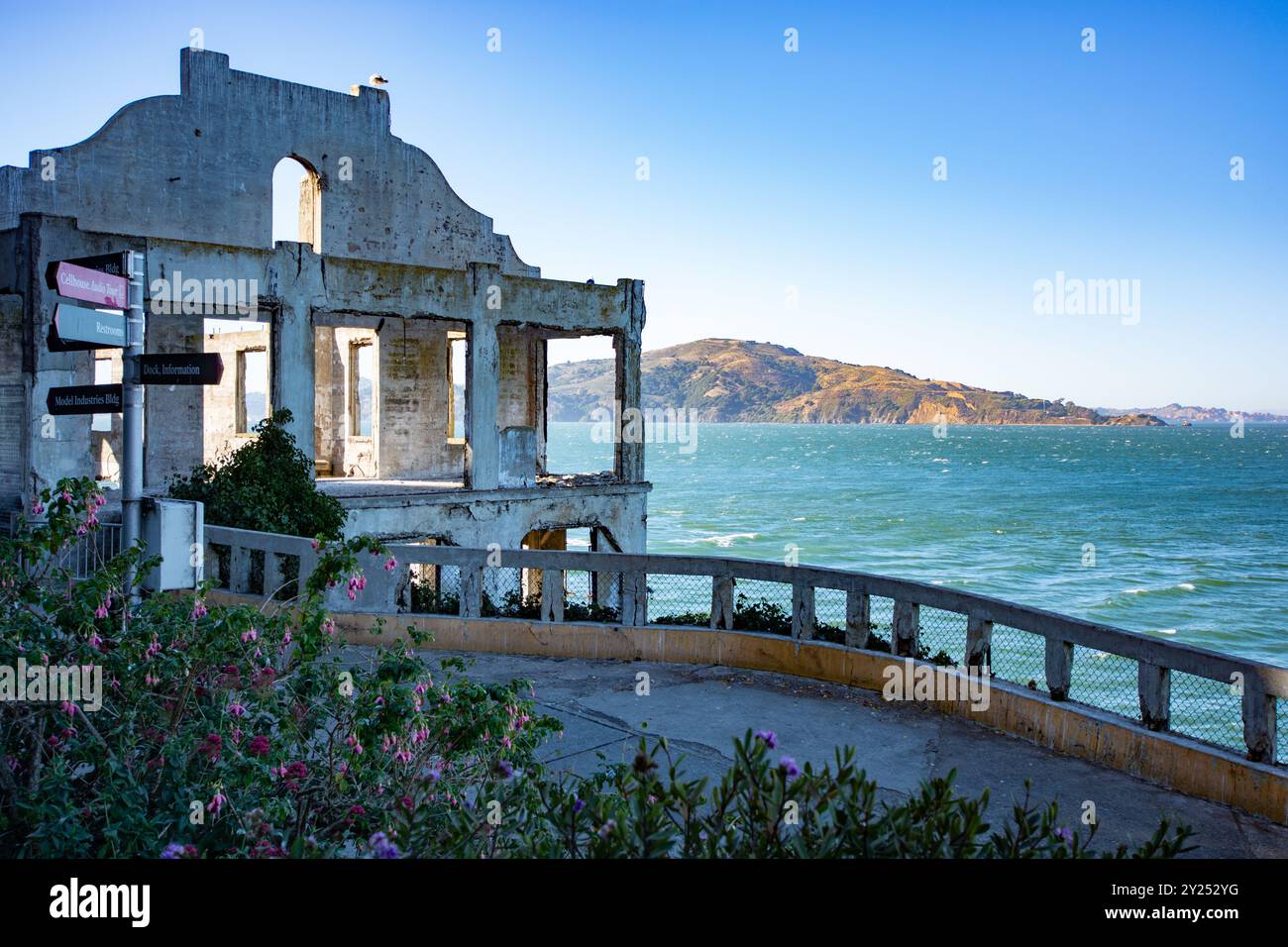 Alcatraz, a former maximum-security prison located on Alcatraz Island ...