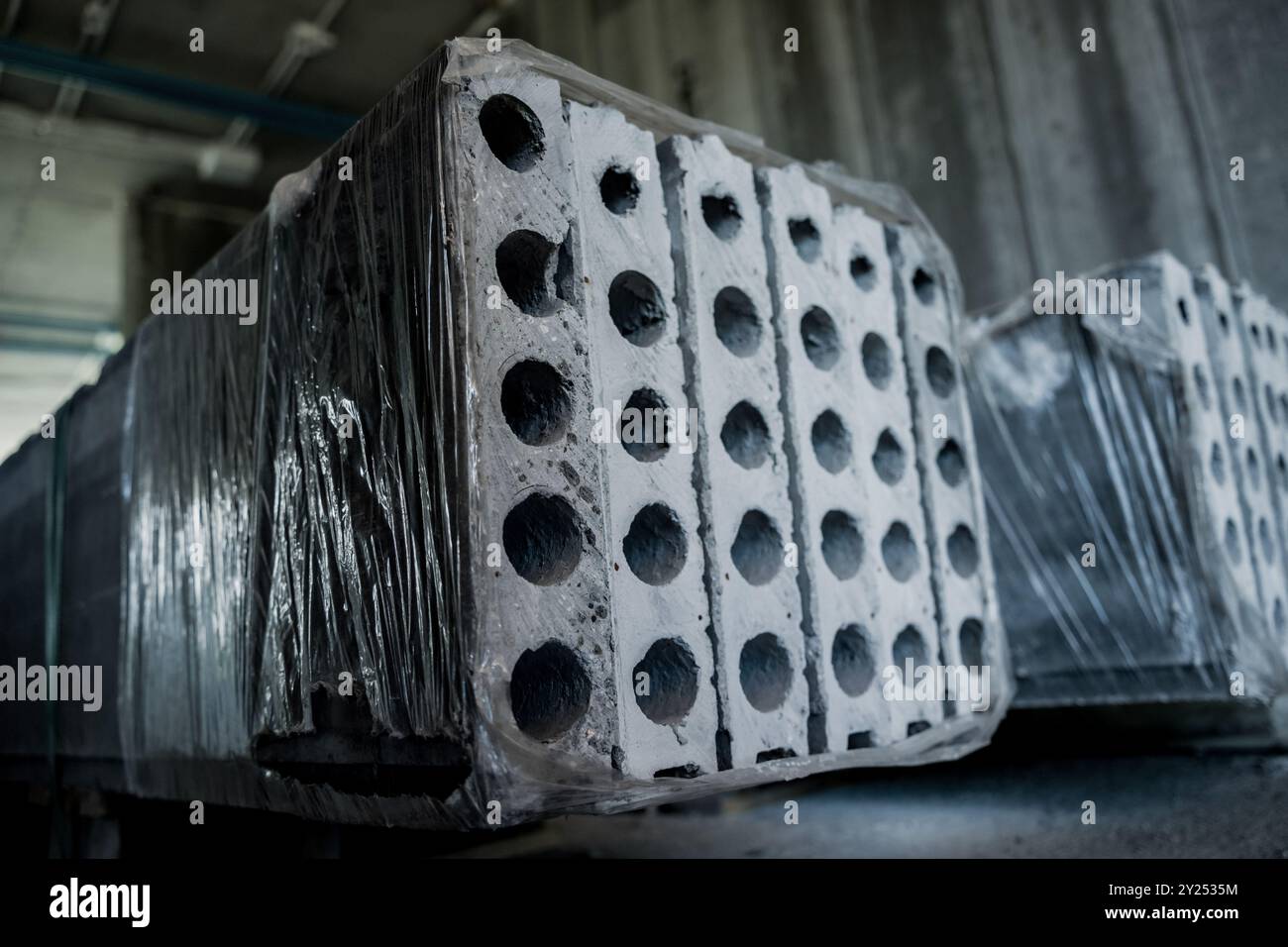 A large stack of concrete slabs on a construction site Stock Photo - Alamy