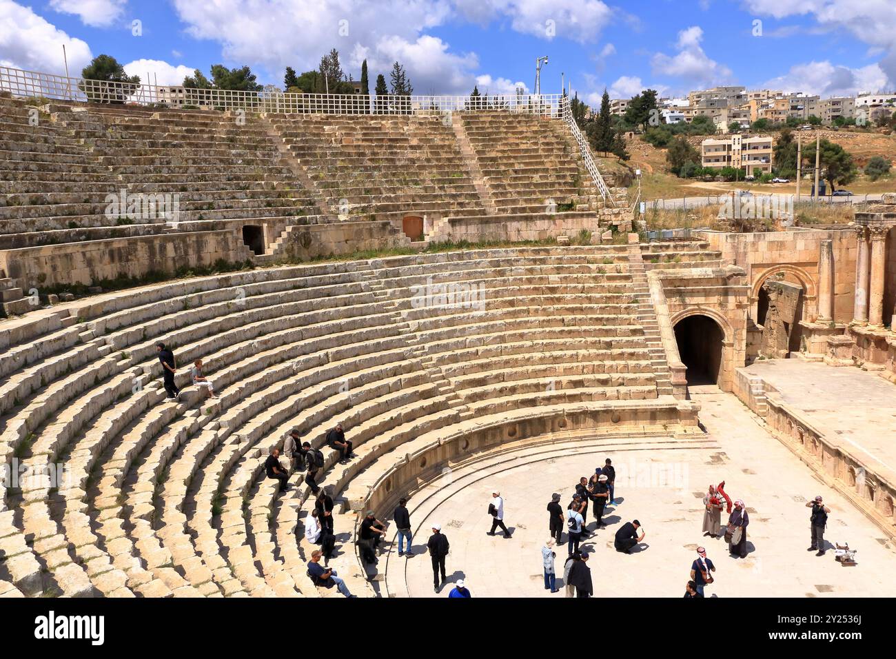 Jerash in Jordan - May 07 2024: Roman ruins in the Jordanian city of ...