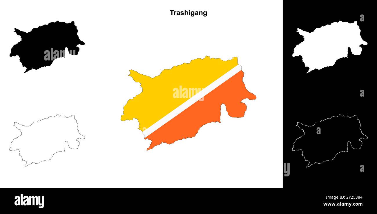 Map of trashigang hi-res stock photography and images - Alamy
