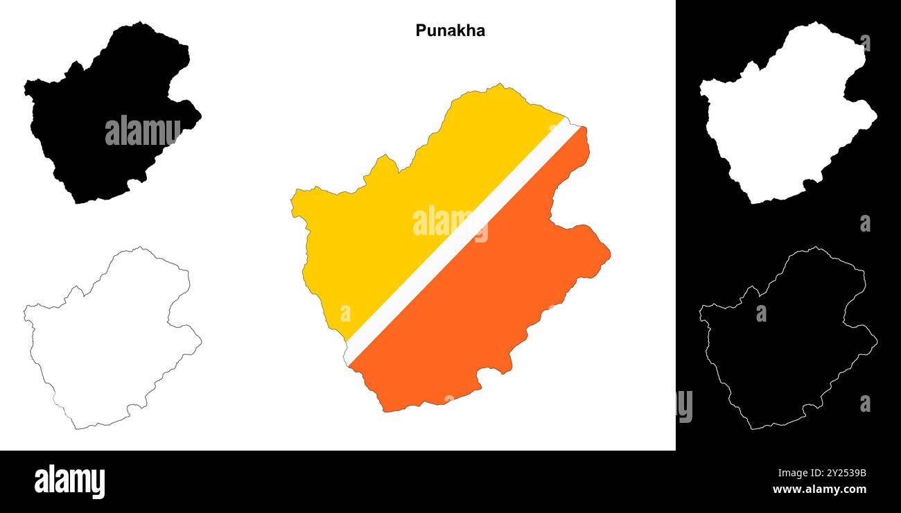 Blank punakha map hi-res stock photography and images - Alamy