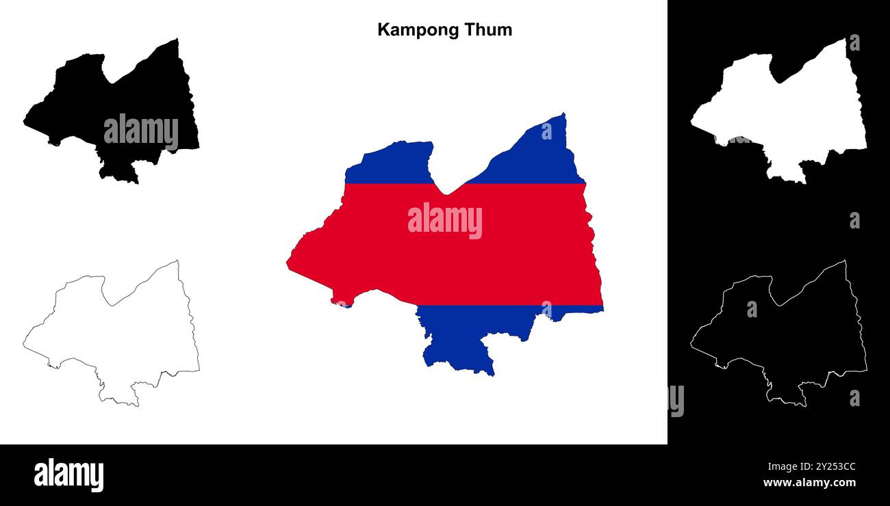 Blank kampong thum map hi-res stock photography and images - Alamy