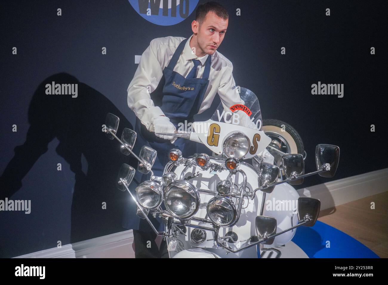London, UK. 9 September 2024. The Who, A Vespa 1964 GS "Ace Face ...