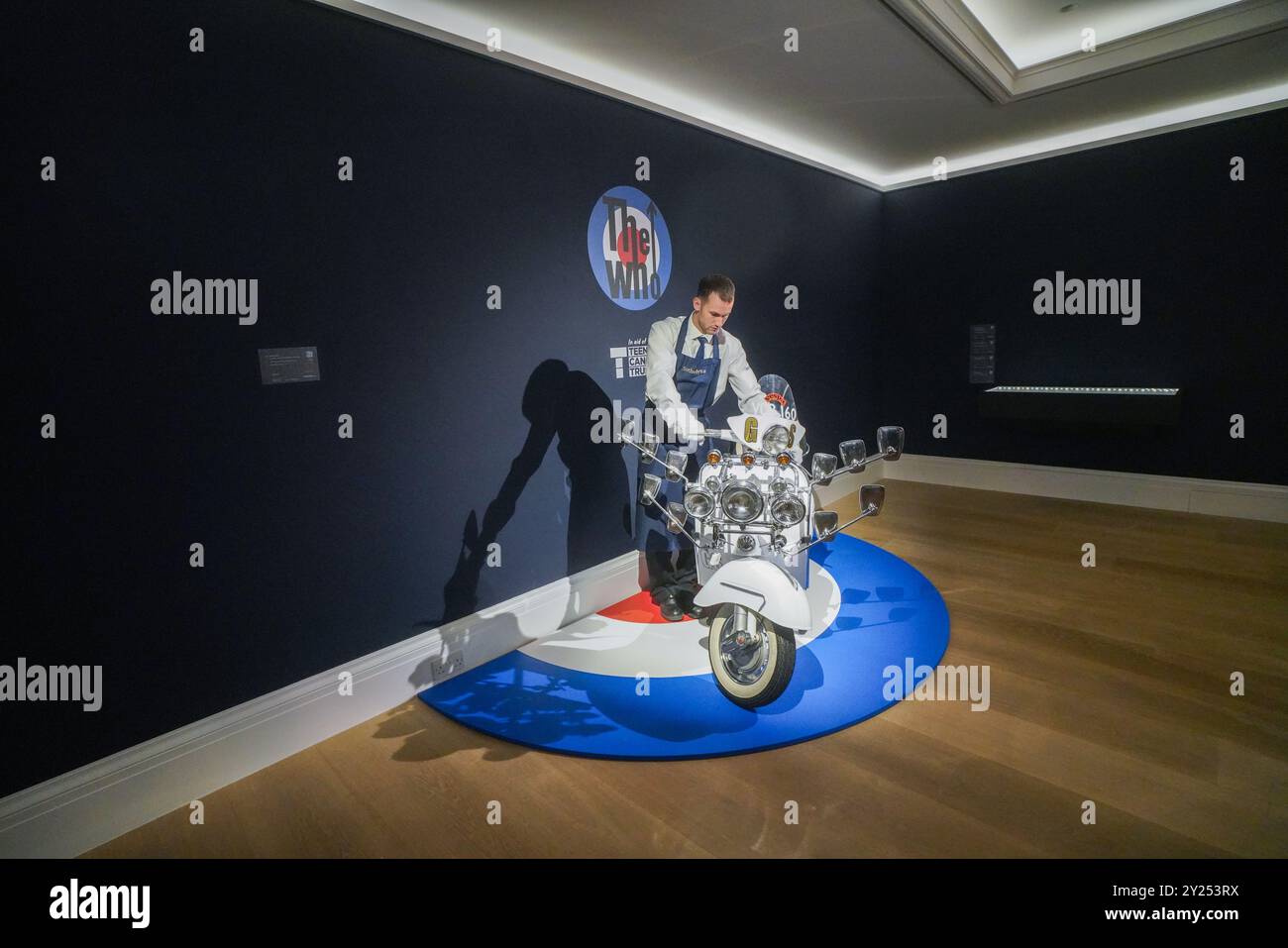 London, UK. 9 September 2024. The Who, A Vespa 1964 GS "Ace Face ...