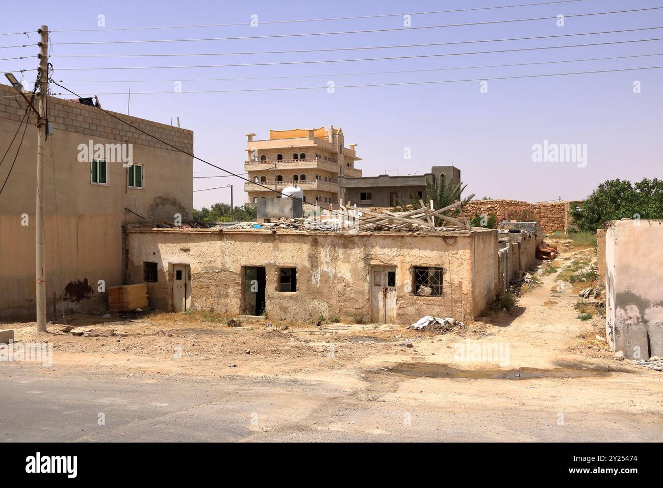 Dhiban in Jordan - May 11 2024: living houses in a small town in jordan ...