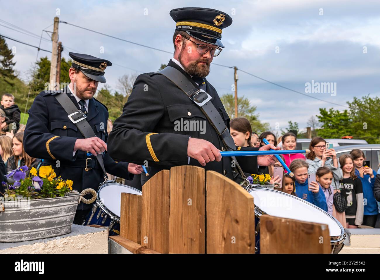 Hawick, Scottish Borders, Scotland, UK. 8th May 2024. The Drums and ...